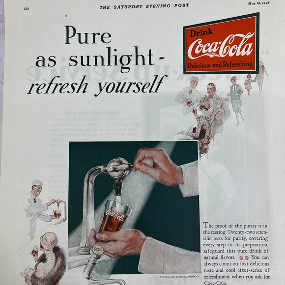 None | Accents | Cocacola Coke Pure Sunlight 928 Original Magazine ...